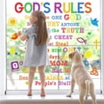 9 Sheet Back to School Window Clings Bible Verse Ten Commandments ...