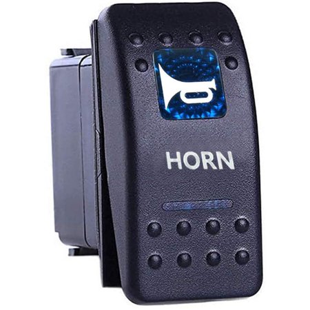 Etopars Car Auto 12V 20A 24V 10A Momentary Blue Light Lamp Speaker ...