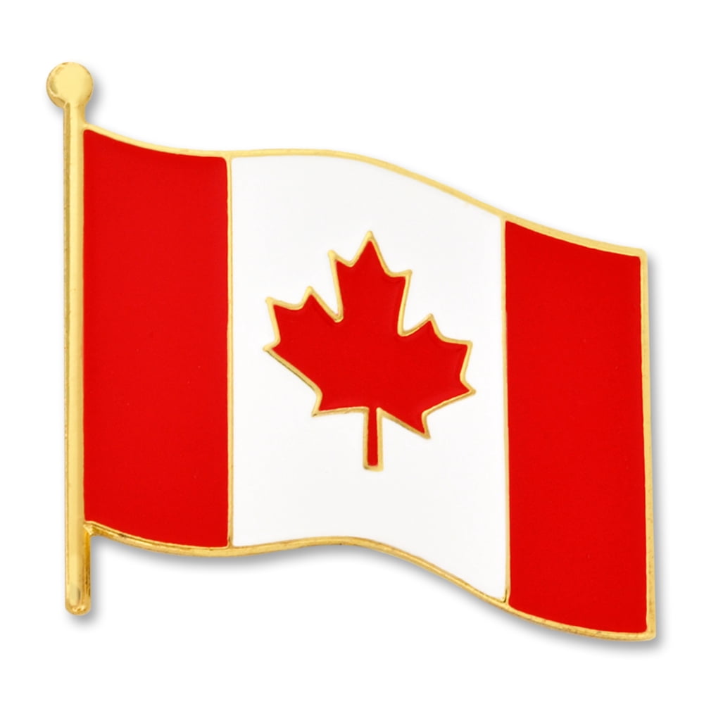 Canada Canadian World Flag Enamel Lapel Pin 3/4'' - Walmart.com ...