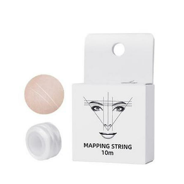 10m Pre Inked Mapping String Microblading Eyebrow Marker Thread Line Tool Measuring Tool For ...