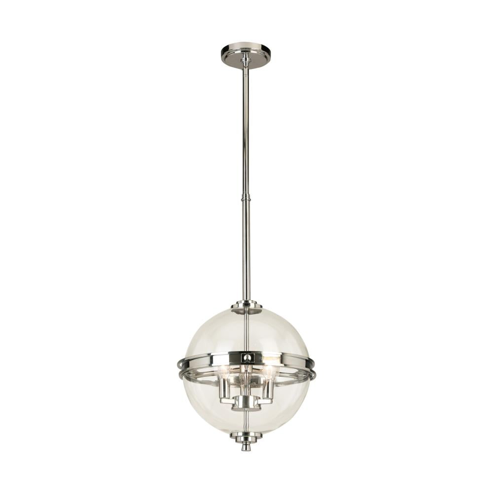 Pendant Chrome w/ Clear Glass by Eglo 204701A in Chrome Finish ...
