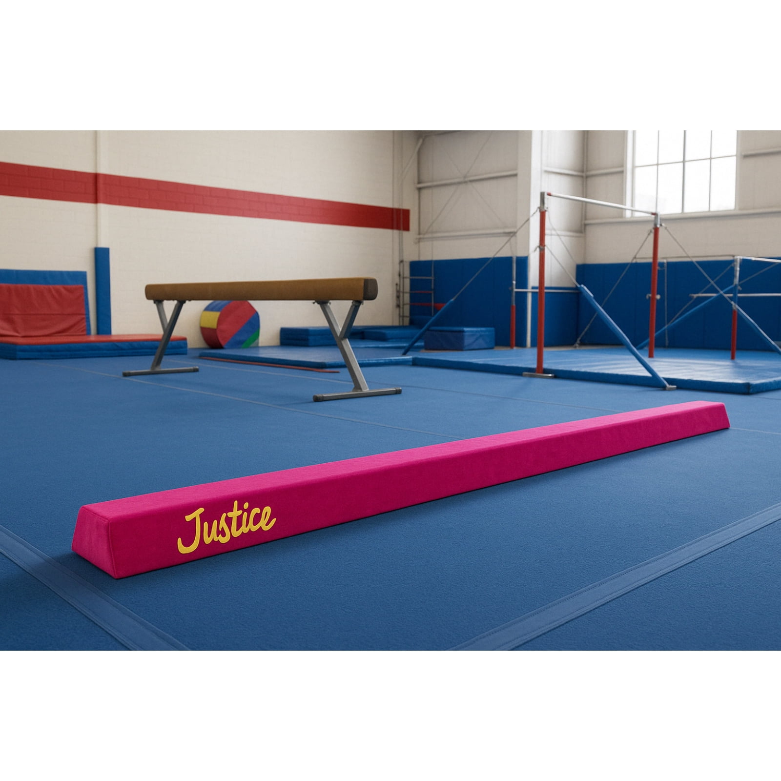 Click here for Justice 8ft Folding Gymnastics Balance Beam  Vegan... prices