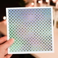 3drose, Blue Aqua Purple Gradient Image of Gold Dots Pattern, 12 ...