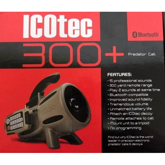 ICOtec Nomad+ Electronic Coyote Call & Decoy Combo, Hunting Game Caller ...