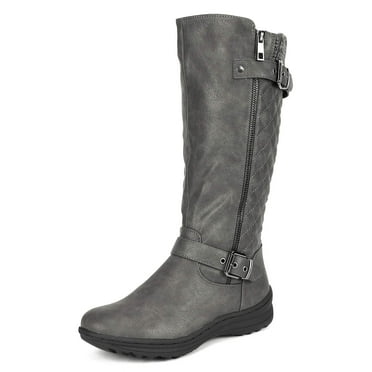 DREAM PAIRS Women's Knee High Low Hidden Wedge Boots URA-W - Walmart.com
