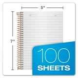 Ampad Gold Fibre 5x7 Green Notebook, 100 College-Ruled Sheets, 20801 ...