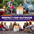 Campior Large Stainless Steel Smokeless Fire Pit Stove with Removable ...
