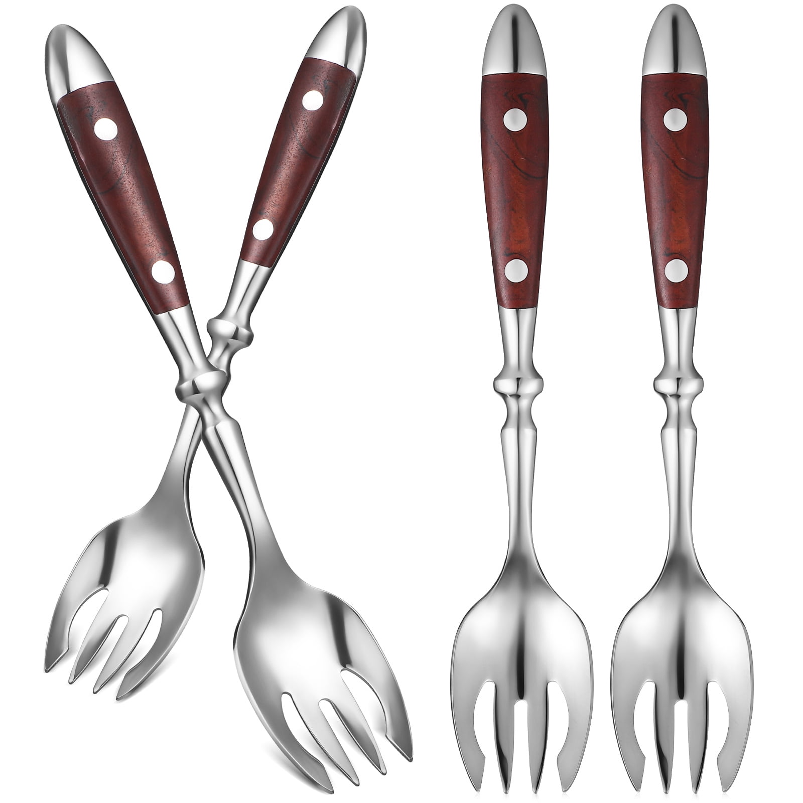 Click here for Fomiyes 4pcs Salad Forks Metal Sporks Stainless St... prices