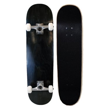 PRO Skateboard Complete Pre-Built CHECKER PATTERN 7.75 in Black/White ...