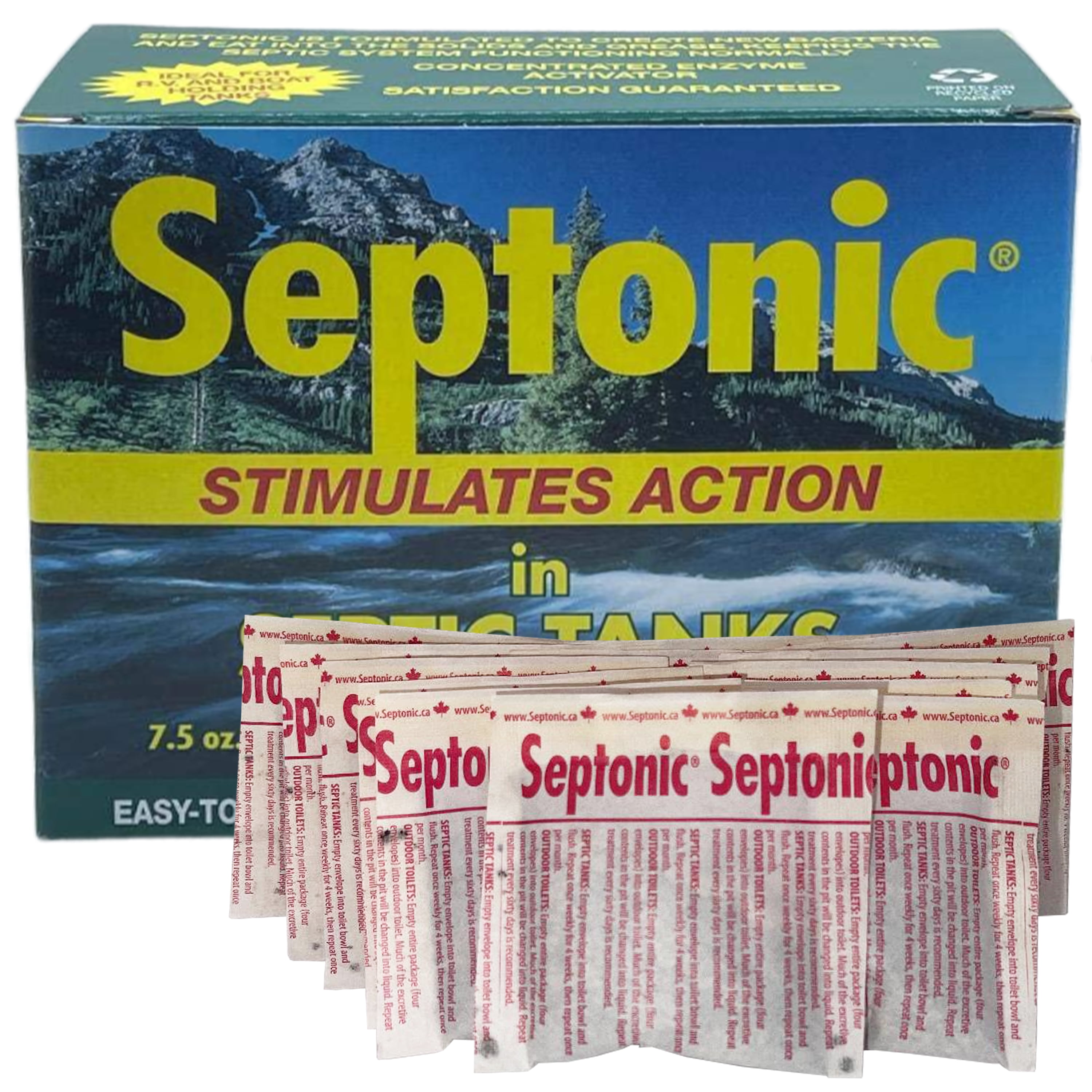 Septonic Septic Tank Treatment 12 - treatment Pack Safe/Green/Clean ...