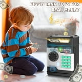 Electronic Piggy Bank , Mini ATM Password Money Bank Cash Coins Saving Box for Kids, Cartoon ...