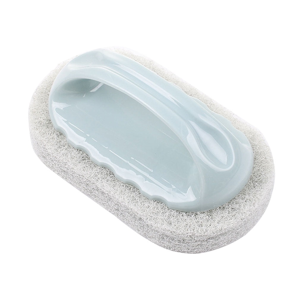 Sponge Bursher Handle Cleaning Brush Kitchen Ware Bathroom Ceramic ...