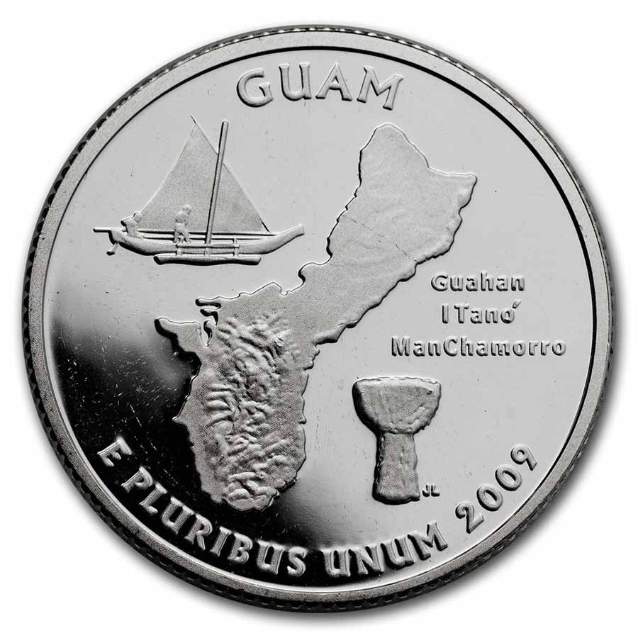 2009-S U.S. Territory Guam Quarter Proof (Silver) - Walmart.com