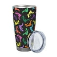 Balery Colorful Lizards Pattern 20oz Insulated Car Cup with Dual Drink ...