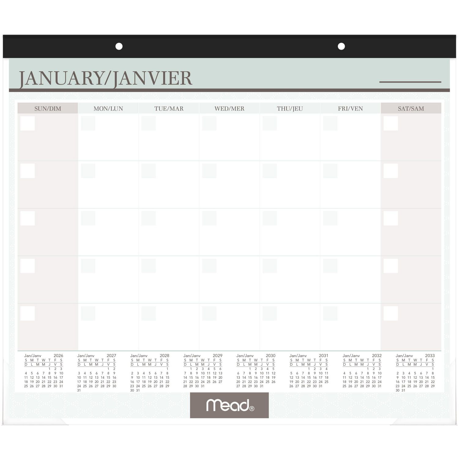 Click here for 2027 Mead Undated Monthly Desk Calendar  19-3/4 X... prices