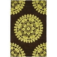 Soho Brown/Green Rug Rug Size: Round 6' - Walmart.com