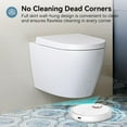 HOROW Compact Wall Hung Toilet Combo Set Concealed In-Wall Toilet Tank ...