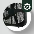 "HomePointe 20"" Black Sleek Indoor Plastic Box Fan with 3 Speed ...