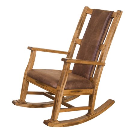 Sunny Designs Sedona Rocker with Cushion in Rustic Oak | Walmart Canada