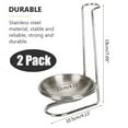 iPstyle Spoon Rest Holder, Stainless Steel Utensil Rest, Vertical Soup ...