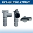 Zaroyeax Swimming Pool Shut Off With 32 38mm Hose Connection Swimming Pool Double Split Hose