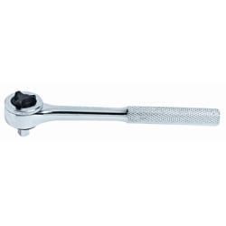 Round Head Ratchet, 1/4" Drive, Reversible, 43 Tooth, 5.80" Overall ...