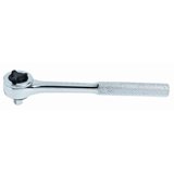 Round Head Ratchet, 1/4" Drive, Reversible, 43 Tooth, 5.80" Overall ...