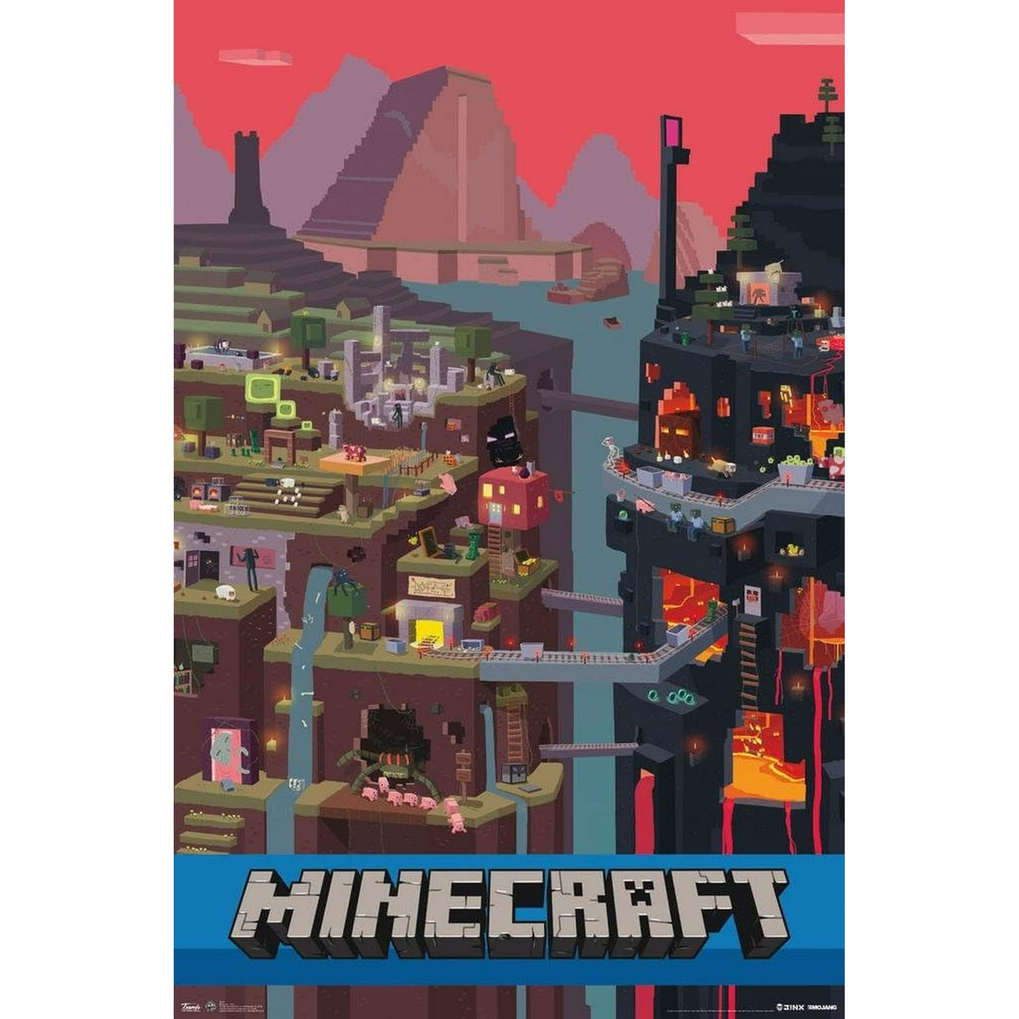 Click here for Phfzjyou Minecraft World Poster Frameless Painting... prices