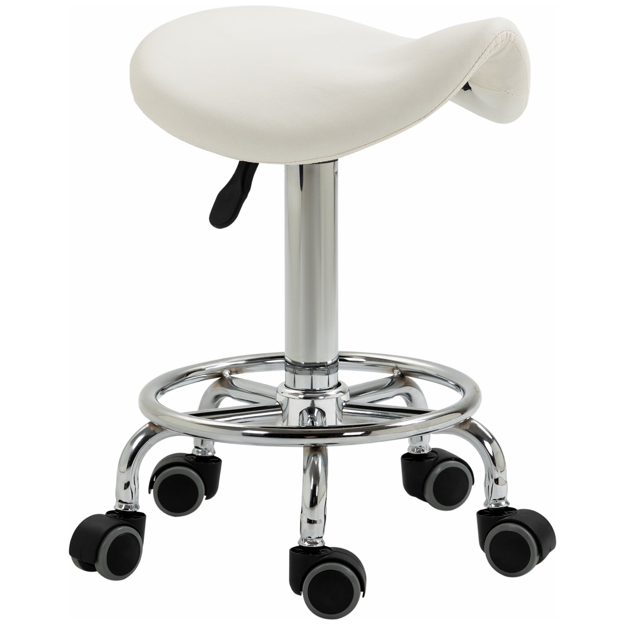 Click here for Homcom Saddle Stool Adjustable Rolling Salon Chair... prices