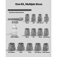 Bolt Extractor Set 16 Piece Impact Bolt Nut Remover Kit with Adapters ...