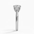2 Carat 14K White Gold Lab Grown Round Diamond Three Stone Ring for ...