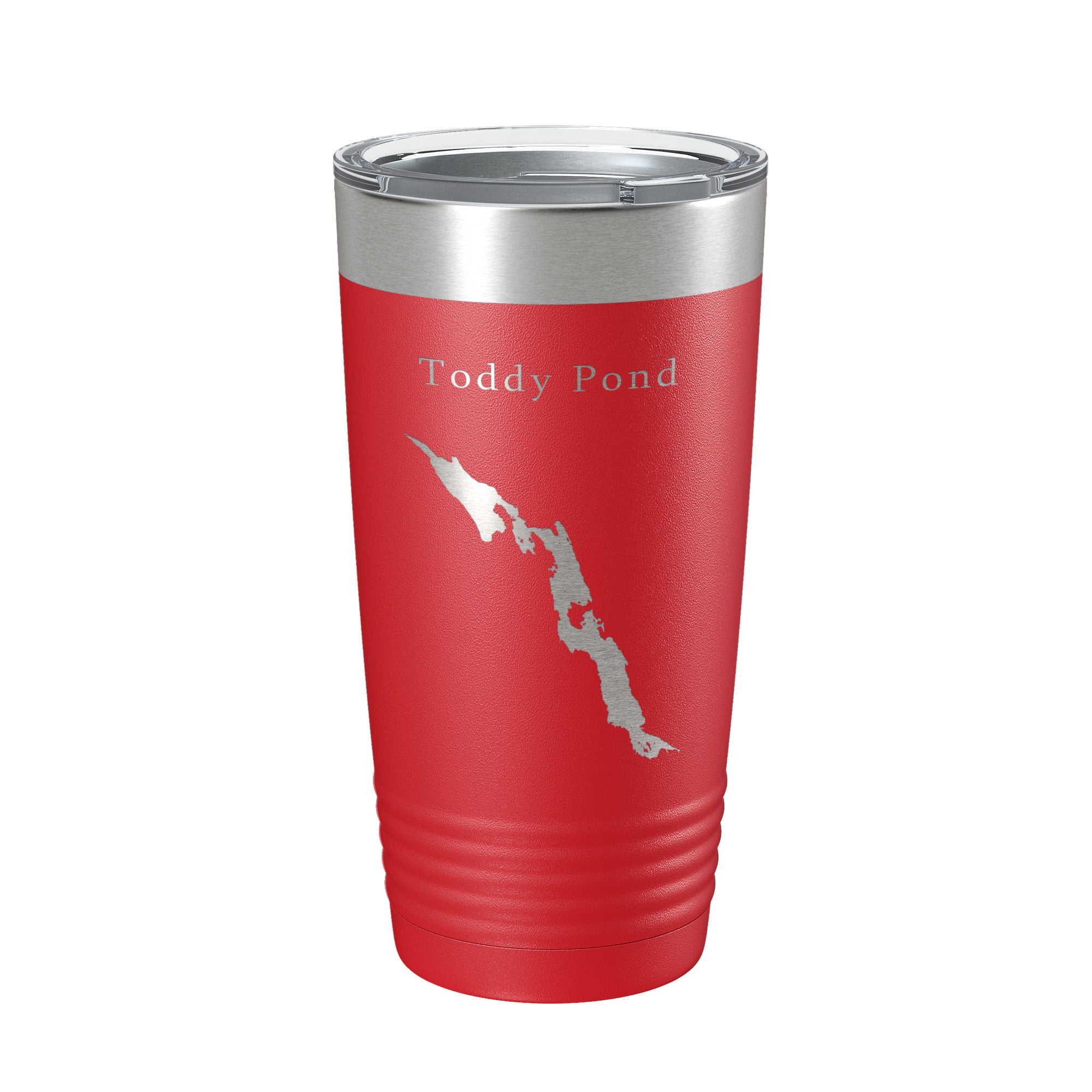 Toddy Pond Tumbler Lake Map Travel Mug Insulated Laser Engraved Coffee ...