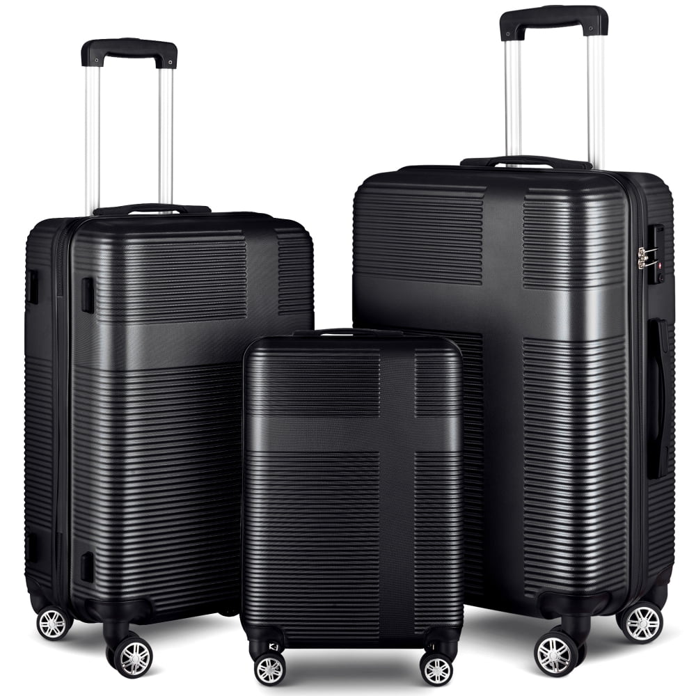 Luggage Sets Expandable ABS Hardshell 3pcs Clearance Luggage Hardside ...