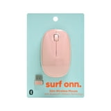 onn. Slim Wireless 3-Button Computer Mouse, Bluetooth and Nano USB ...