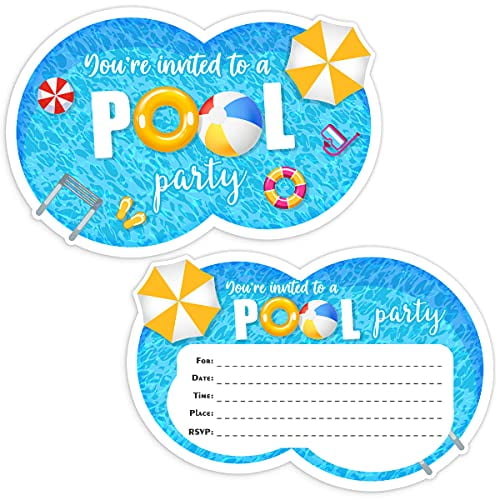 30 Pool Party Invitations with Envelopes – Birthday Invitations for ... 30 Pool Party Invitations with Envelopes – Birthday Invitations for ...