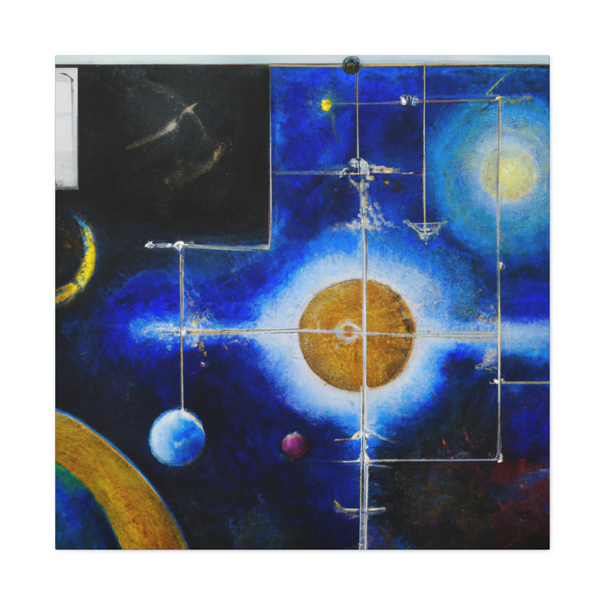 Starry Night Sky Map - Canvas - Walmart.com