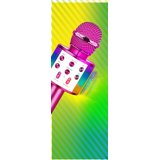 LEDeez Wireless Bluetooth LED Karaoke Microphone Set of 2, Pink ...