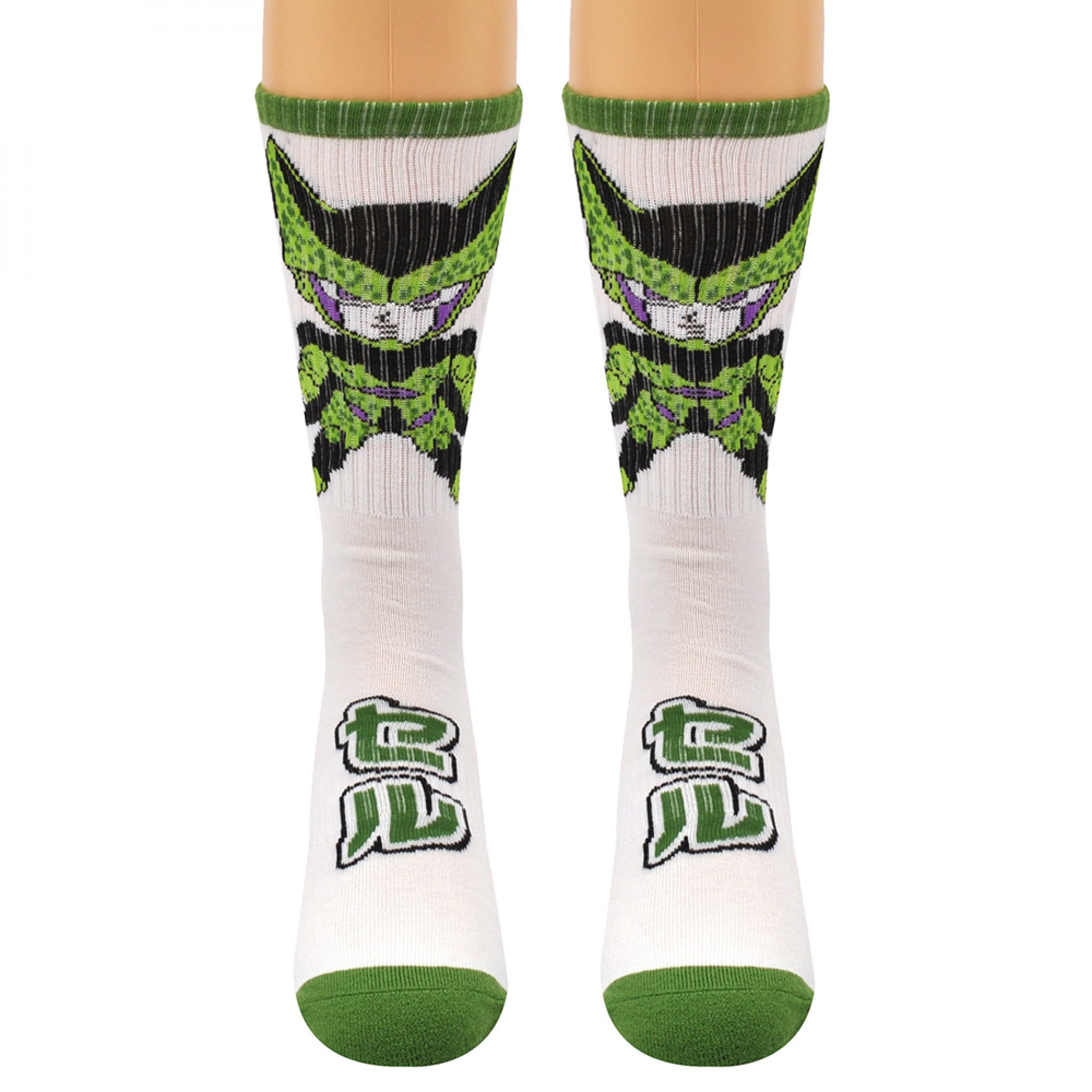 Dragon Ball Z Cell Chibi Athletic Crew Socks - Walmart.com