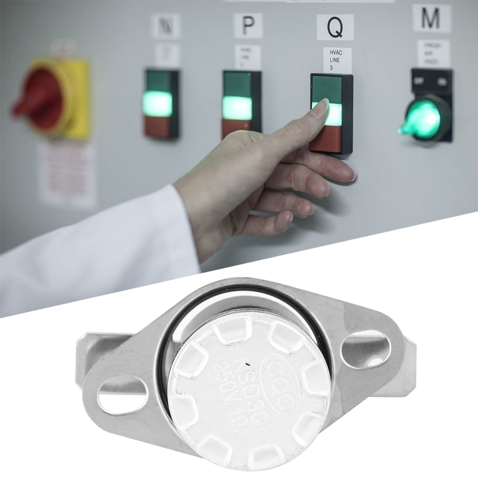 Interruptor de control, 5 piezas KSD301 Interruptor NO Interruptor ...