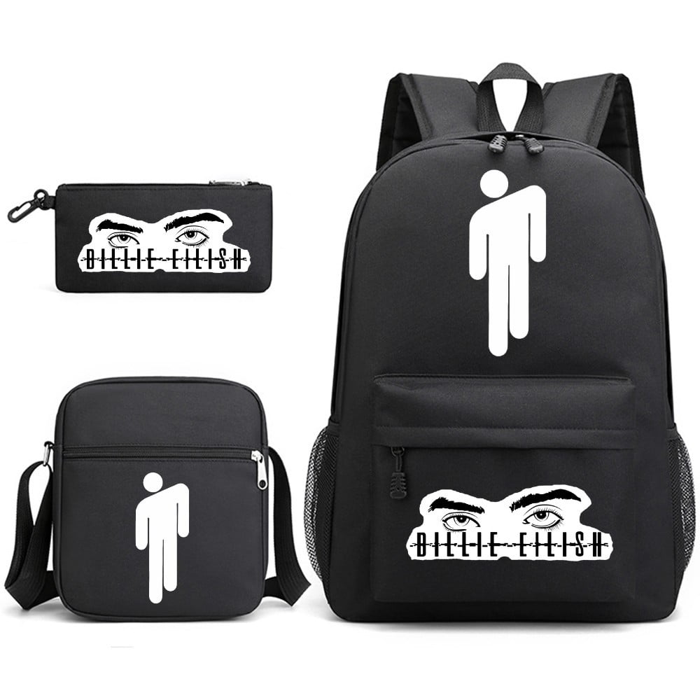 Click here for Billie Eilish Three-Piece School Bag Backpack Stud... prices