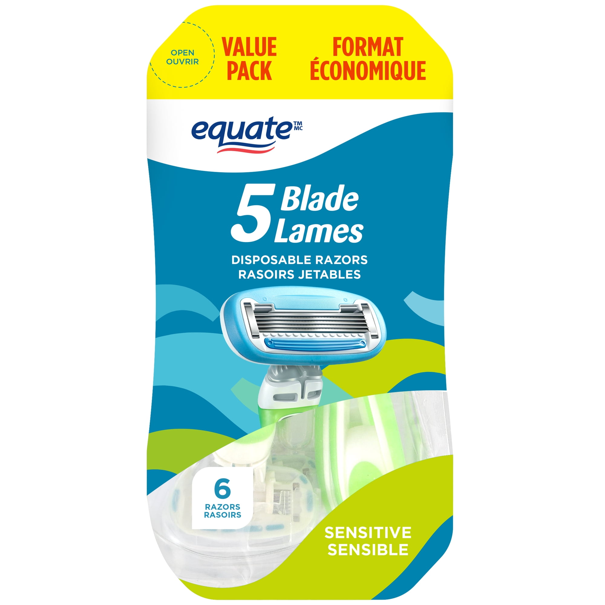 Click here for Equate 5 Blade Disposable Razor prices