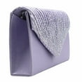 Ladies Frosted Satin Evening Clutch Purse Bag Crossbody Handbags Party ...