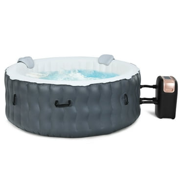 MSPA, PREMIUM SERIES, MONT BLANC, Round, Inflatable Whirlpool Outdoor ...