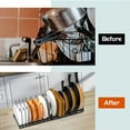 "Axidou Expandable Pot and Pan Organizer Rack, 10 Adjustable ...
