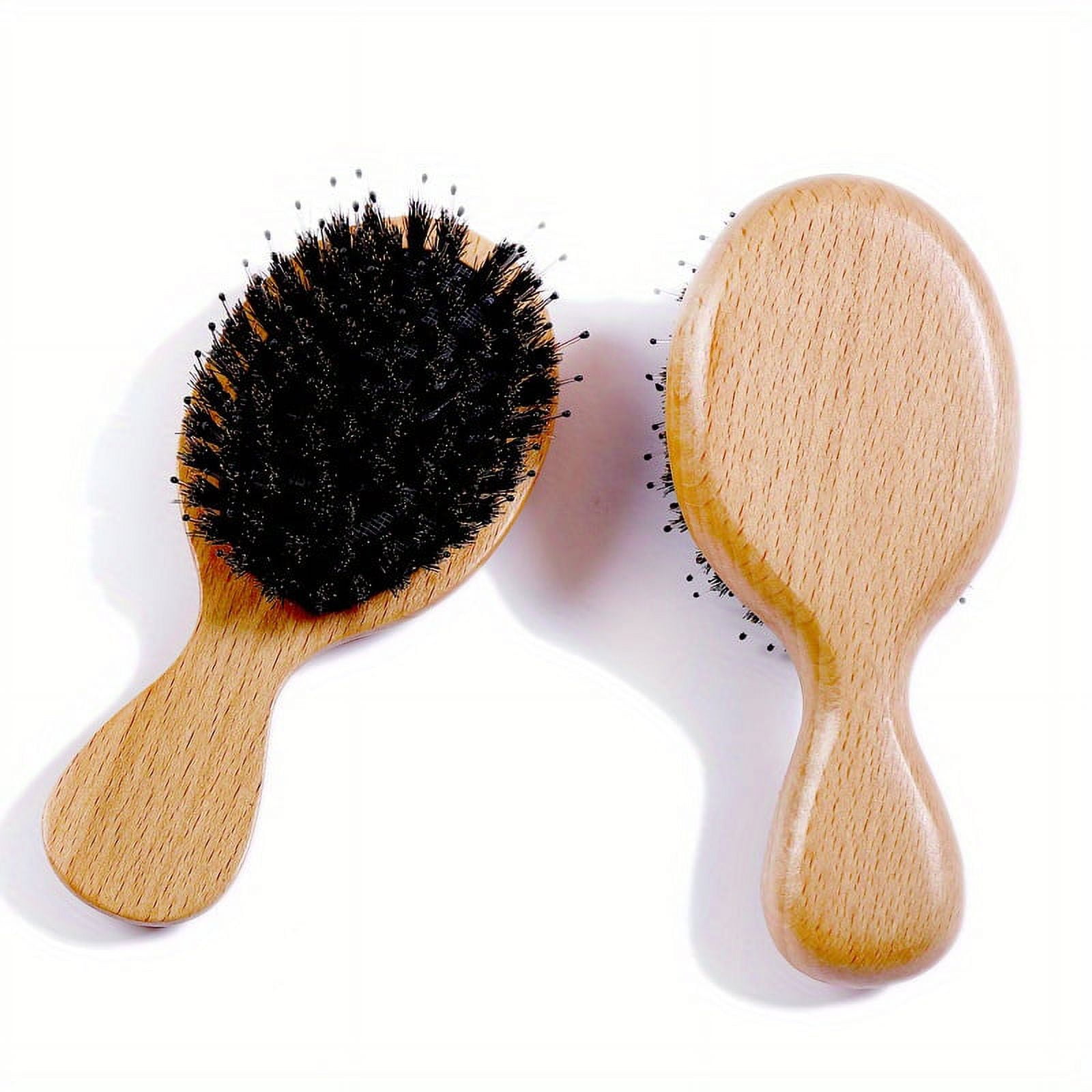 Click here for Addfst Portable Wooden Color Mini Hair Brush Boar... prices