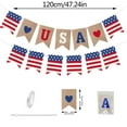 Kiteky Banner Pulling Balloon Independence Day Usa Flag 2024 Hanging