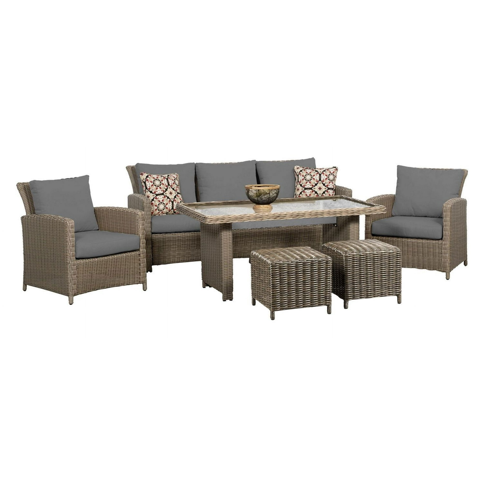 Click here for Think Patio Oakmont 6pc High Table Conversation Se... prices