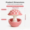 BinKFF Mushroom Porcelain Bird House and Feeder – Outdoor Hanging ...