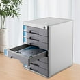 Desktop Drawer Organizer Aluminum Alloy File Organizer File Cabinet ...