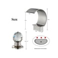 Bathroom Sink Faucet 3 Hole 2 Handle Crystal Knobs High Arc Waterfall ...